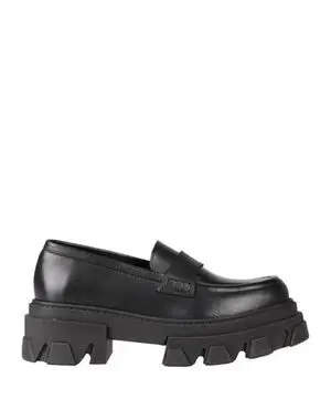 ALOHAS Leather Chunky Loafers - Black