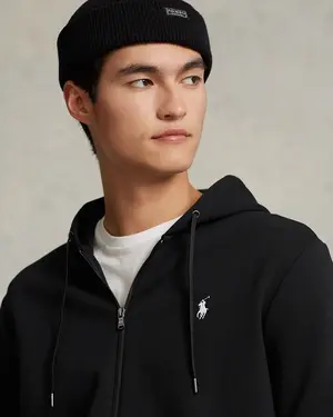 Polo Ralph Lauren Double Knit Full-zip Hoodie - Black