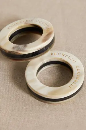 Brunello Cucinelli Set Of Two Horn Napkin Holders
