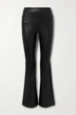 Spanx Faux Stretch-leather Flared Pants