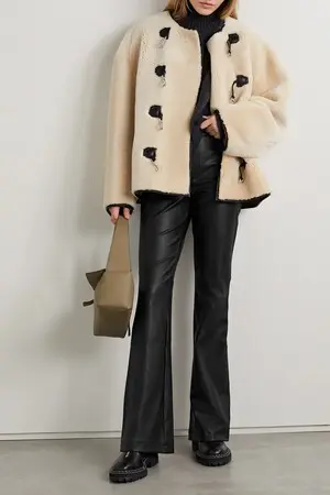 Spanx Faux Stretch-leather Flared Pants