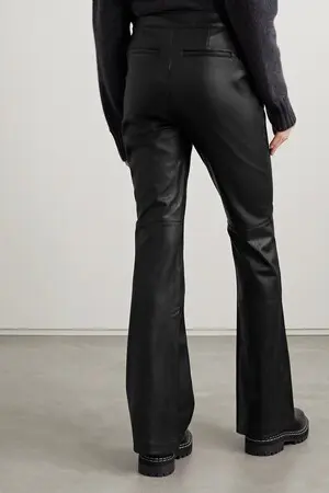Spanx Faux Stretch-leather Flared Pants