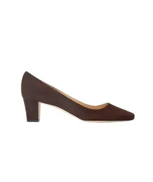 Manolo Blahnik Okkatopla 50 Leather Pumps - Brown