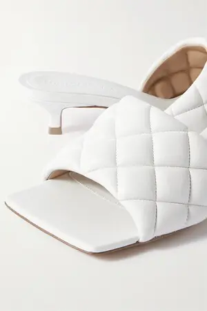 Bottega Veneta Padded Quilted Leather Mules