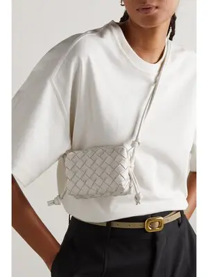 Bottega Veneta Loop Crossbody Bag - White