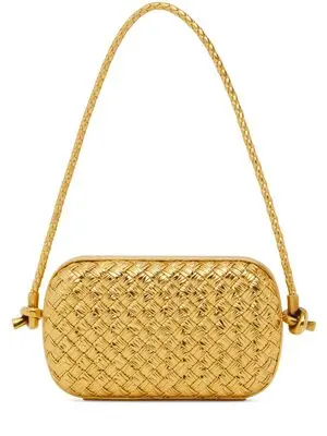 Bottega Veneta BOTTEGA VENETA Knot Laminated Leather Bag - Gold