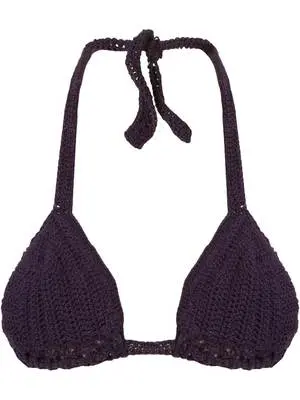 AMIR SLAMA Knit Triangle Bikini Top