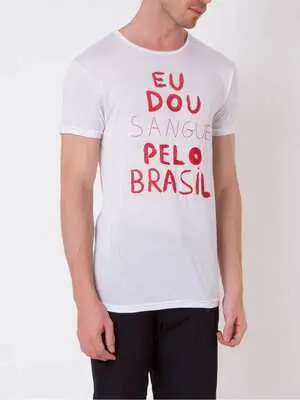 AMIR SLAMA Eu Dou Sangue T-shirt