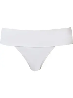 AMIR SLAMA Foldover Bikini Bottom - White