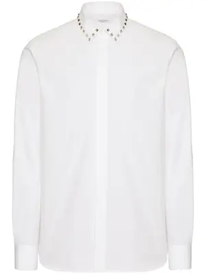 Valentino Garavani Untitled Stud Cotton Shirt
