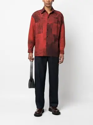 LANVIN Pinstriped Straight-leg Trousers