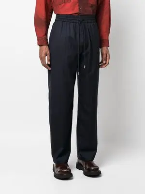 LANVIN Pinstriped Straight-leg Trousers