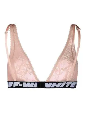 Off-White Logo-jacquard Triangle Bra