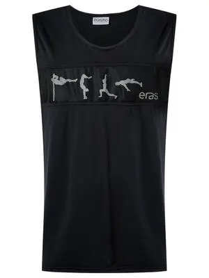 AMIR SLAMA Eras Print Sleeveless Tank Top