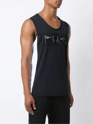 AMIR SLAMA Eras Print Sleeveless Tank Top