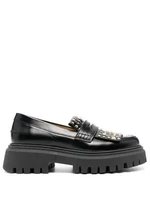 Maje Studded Platform Loafers