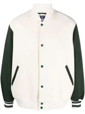 J.PRESS Colour-block Wool Blend Sport Jacket