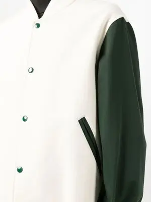 J.PRESS Colour-block Wool Blend Sport Jacket