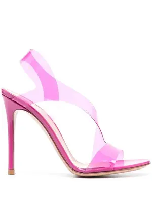 GIANVITO ROSSI Metropolis Stiletto Heel Sandals - Pink