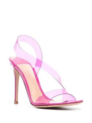 GIANVITO ROSSI Metropolis Stiletto Heel Sandals - Pink