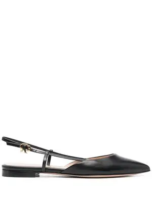 GIANVITO ROSSI Ascent 05 Slingback Ballerinas - Black