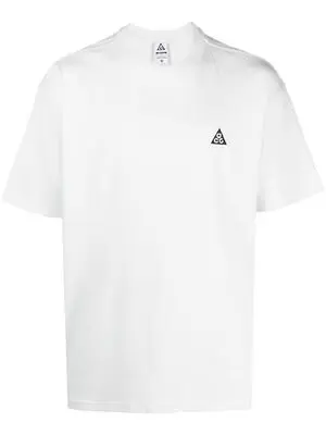 Nike Logo-embroidered T-shirt - White