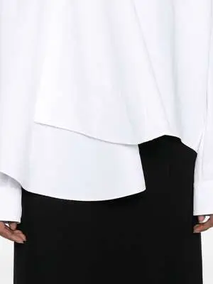 Balenciaga Pussy-bow Cotton Shirt