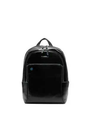 PIQUADRO Calf-leather Backpack - Black