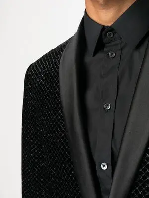 Dsquared2 Metallic-effect Single-breasted Blazer
