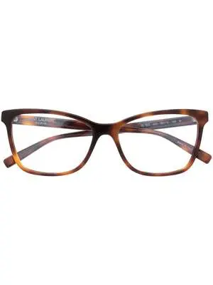 Saint Laurent Rectangle-frame Glasses - Brown