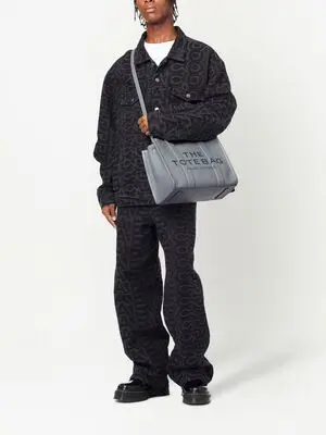 Marc Jacobs Medium Leather Tote Bag - Grey