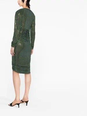 Alexandre Vauthier Crystal-embellished Wrap Dress - Green