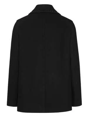 Valentino Garavani Studded Wool Pea Coat