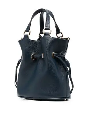 LANCEL Premier Flirt Leather Bucket Bag - Blue