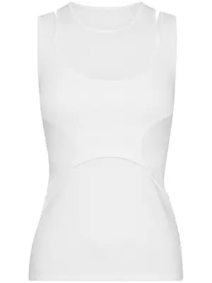 DION LEE Interlink Knitted Tank Top - White