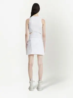 DION LEE Interlink Knitted Tank Top - White