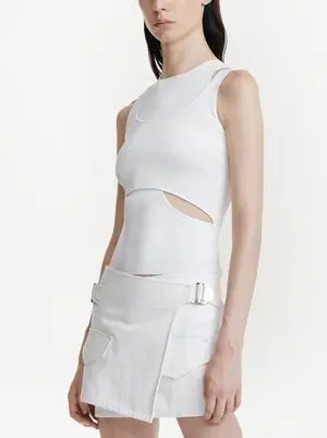 DION LEE Interlink Knitted Tank Top - White