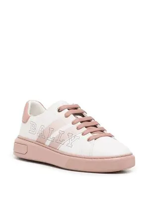 Bally Glitter-logo Side-stripe Sneakers