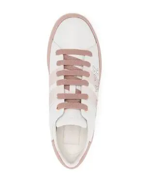 Bally Glitter-logo Side-stripe Sneakers
