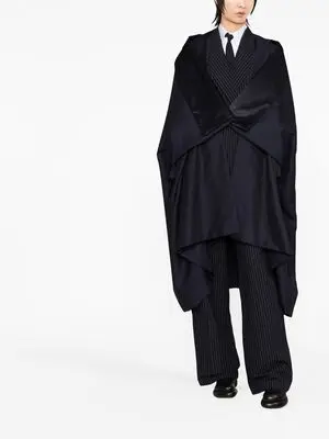 MAISON MARGIELA Mohair-blend Blanket Coat - Blue