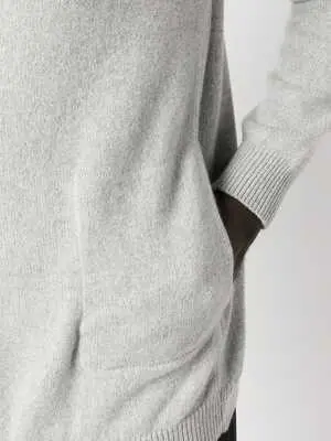 Malo Buttoned-hood Knit Sweater