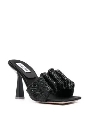 SEBASTIAN MILANO Leather Sandals - Black
