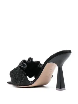 SEBASTIAN MILANO Leather Sandals - Black