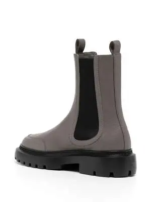 Bally Ginny Leather Chelsea Boots - Grey