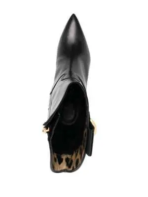 Philipp Plein Gothic Plein Cowboy Ankle Boots