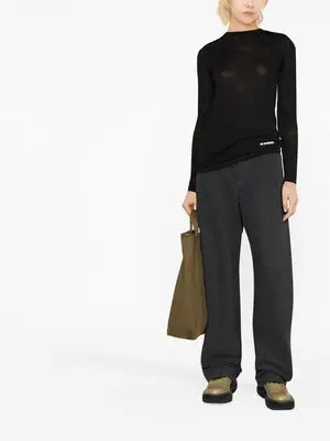 JIL SANDER Logo-print Long-sleeve T-shirt