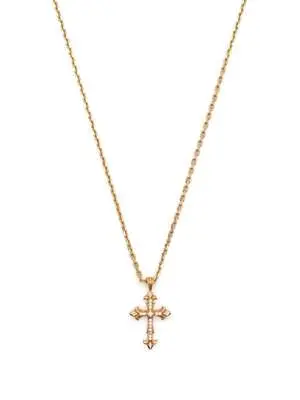 Emanuele Bicocchi Fleury Cross Pendant Necklace - Gold