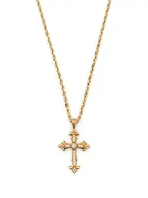 Emanuele Bicocchi Fleury Cross Pendant Necklace - Gold