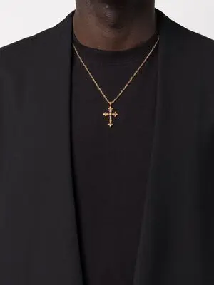Emanuele Bicocchi Fleury Cross Pendant Necklace