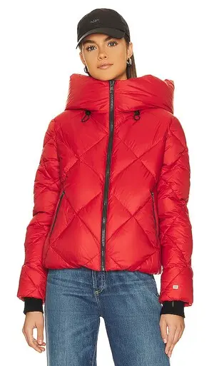 Soia & Kyo Mica Puffer Jacket In Red